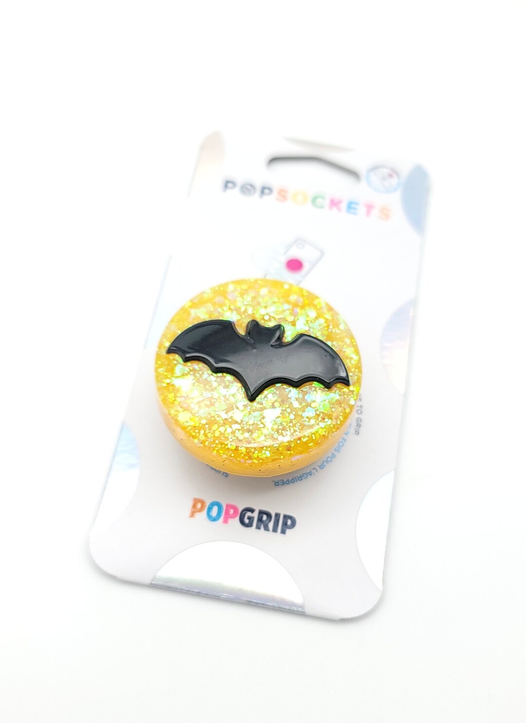Bat With Moon Glitter Resin Popsocket - Etsy