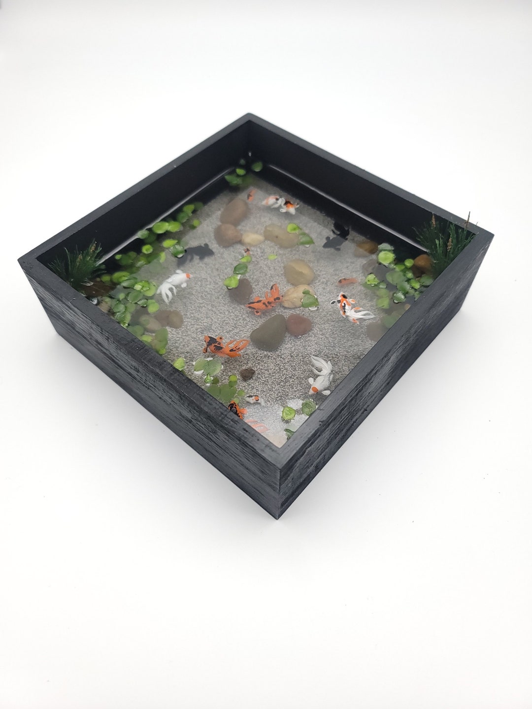 Miniature Realistic Resin Japanese Koi Fish Pond , Koi Pond, Resin Pond ...