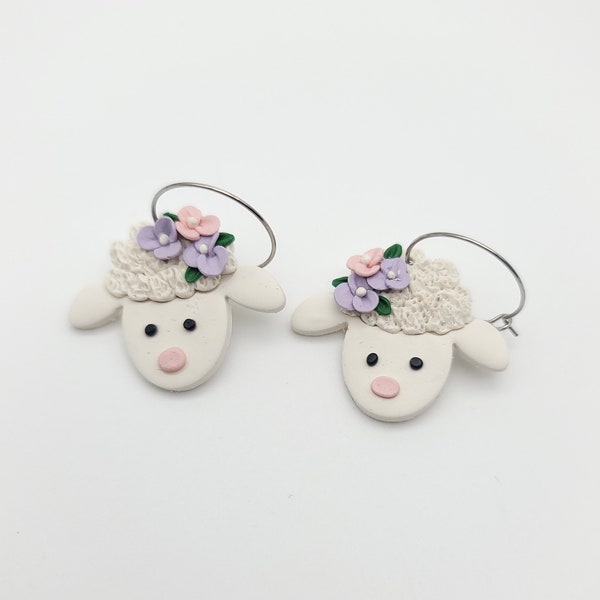 Polymer Clay Lamb - Etsy