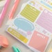 Pastel Daily Planner Notepad - Etsy