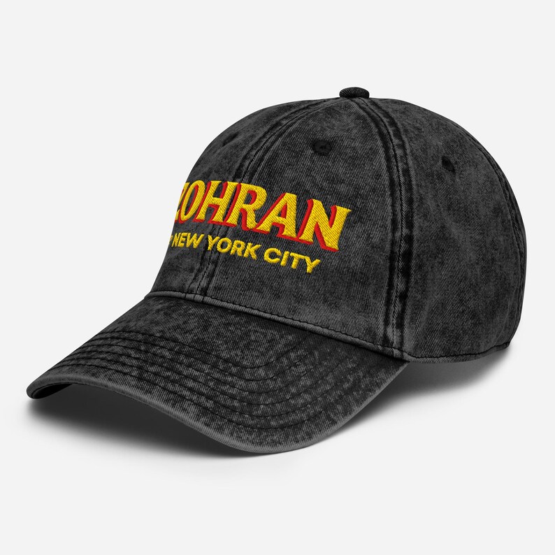 Zohran Mamdani Baseball Cap: NYC Muslim Mayor, Distressed Cotton Twill ...