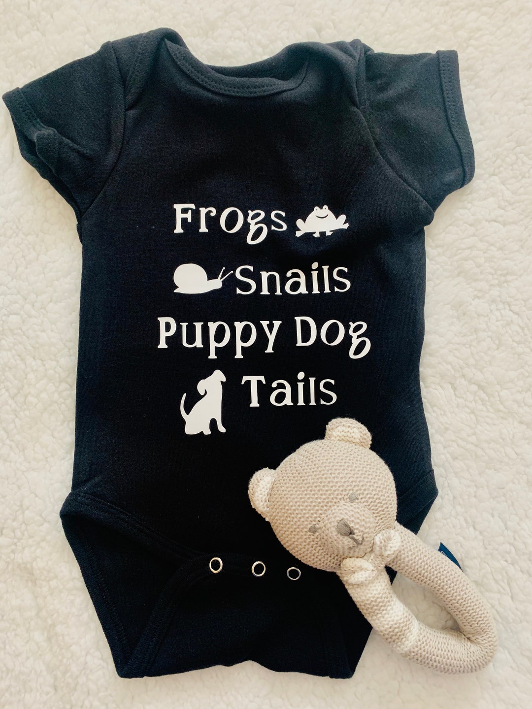 Frogs, Snails, Puppy Dog Tails Baby Creeper/onesie - Etsy