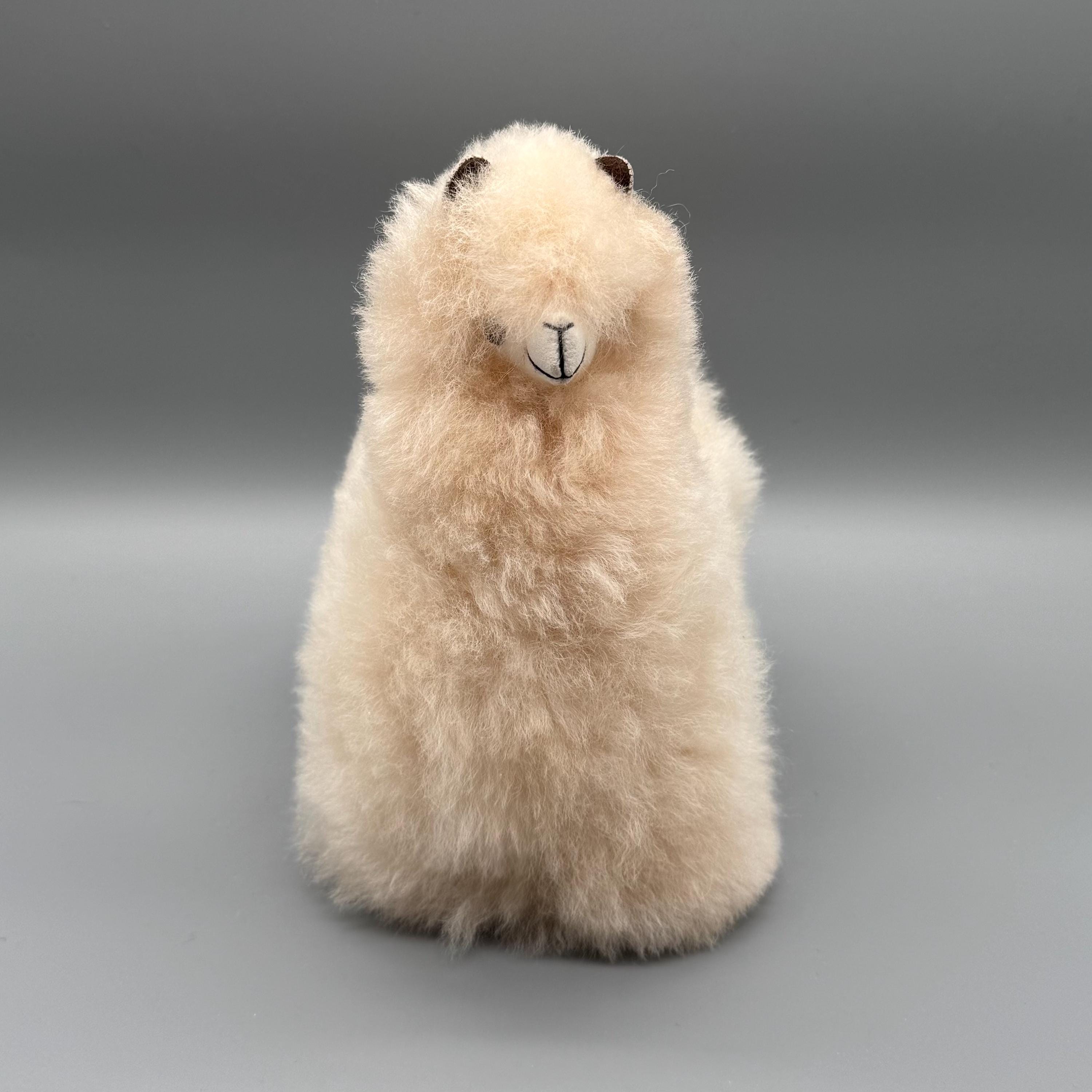 Alpaca Plush Toy Made From Baby Alpaca Wool - 20 Cm & Handcrafted From ...