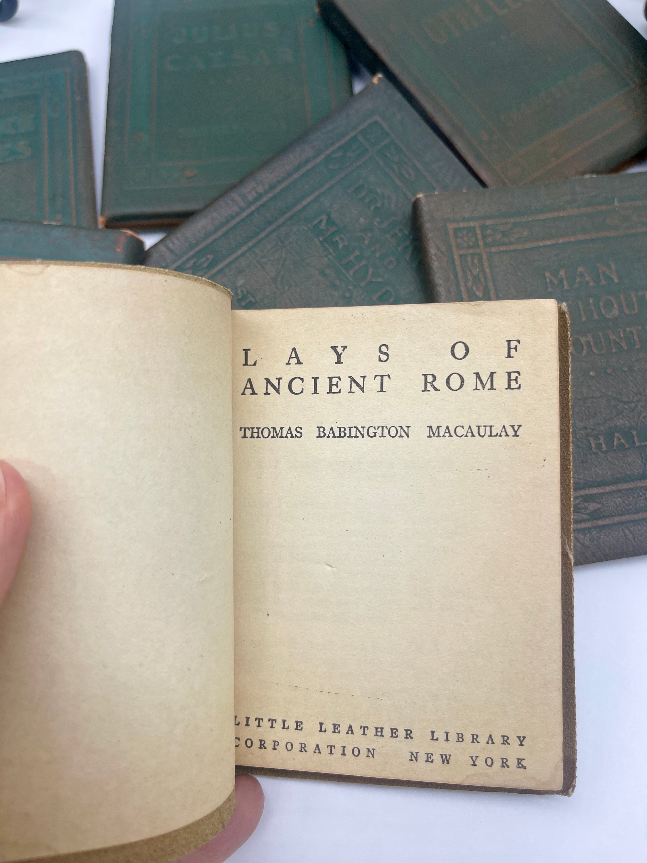 Antique Little Leather Library Corporation New York 1910's-1920's ...