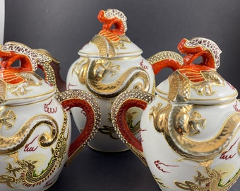 Japan Dragonware Tea Set - Etsy