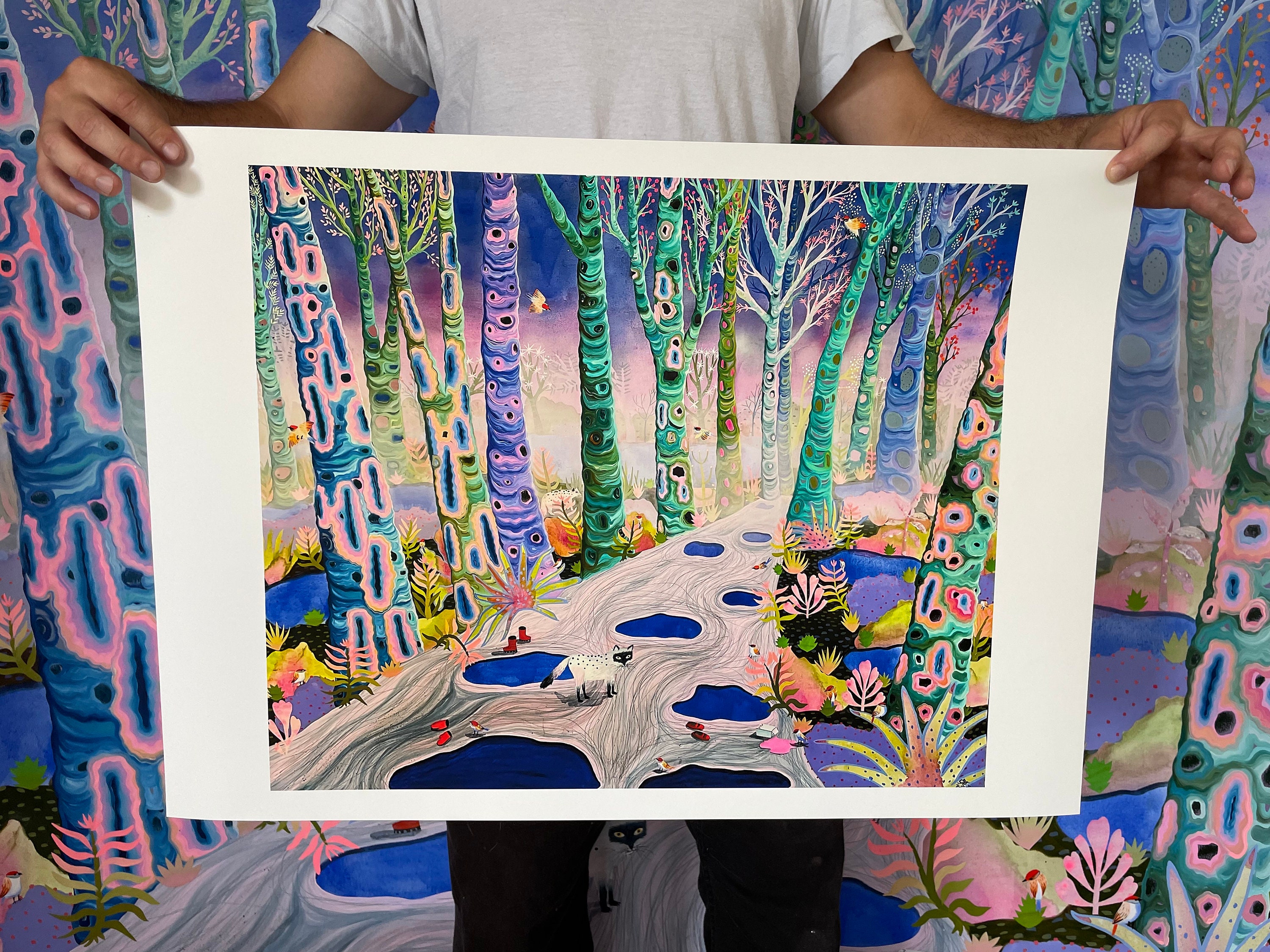 Print of the Painting Lupus in Fabula - Etsy