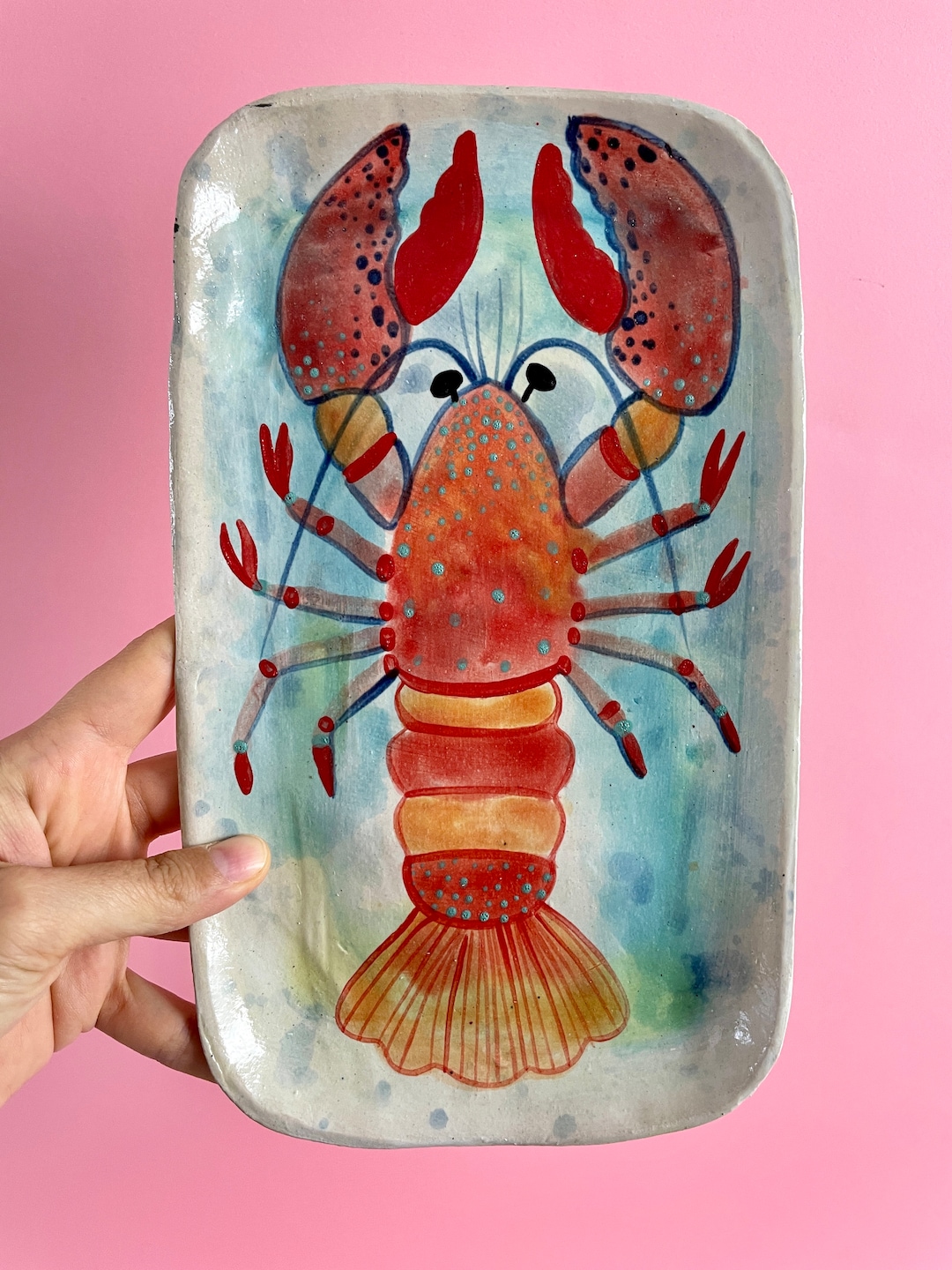 Ceramic Plates With Marine Animals | Handmade Ceramic Plates | Handmade ...