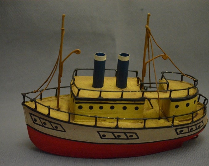 Tin Toy Steam Steamer Ship Boat Yacht - Etsy