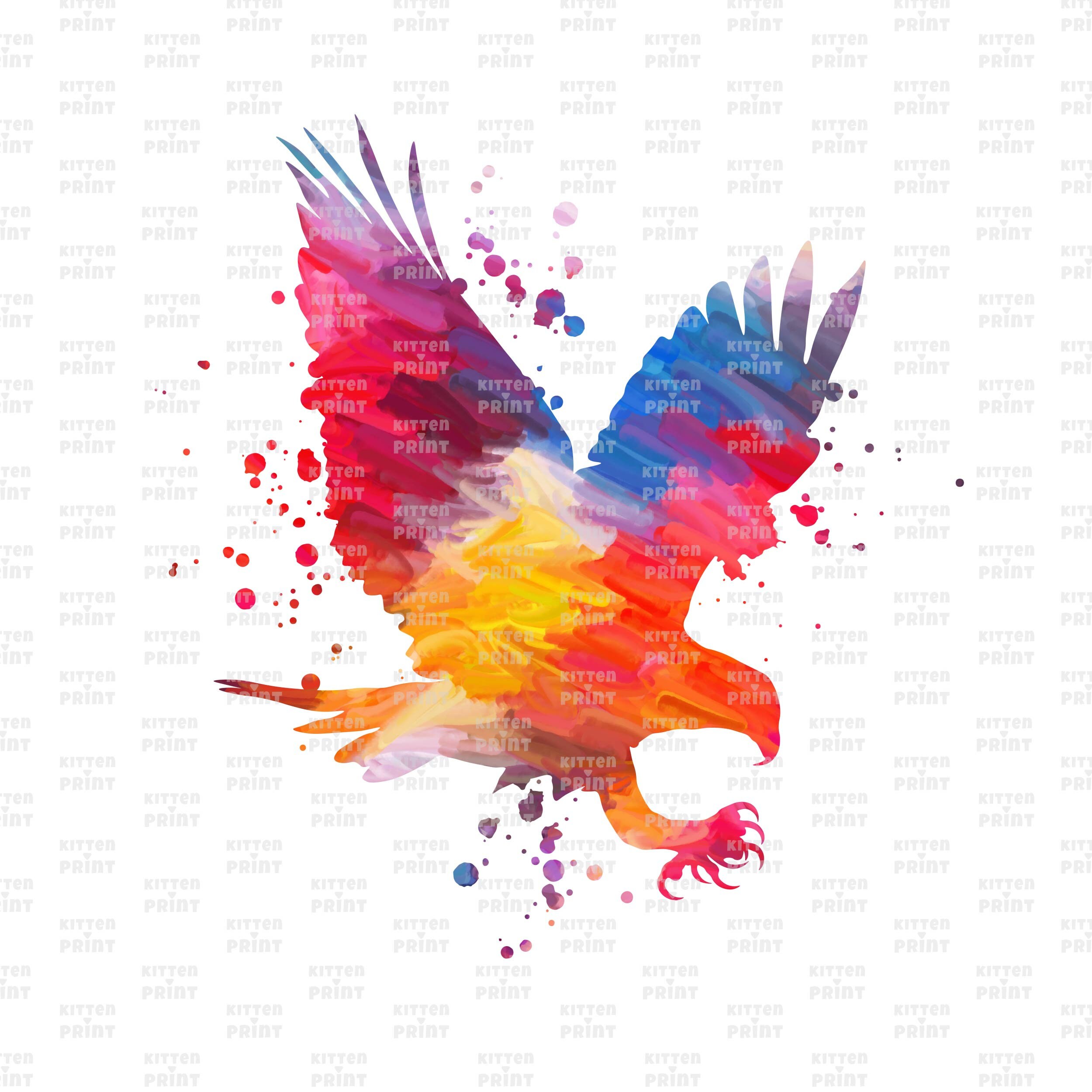 Craft Supplies & Tools Hawk PNG Flying bird art print Hawk silhouette ...