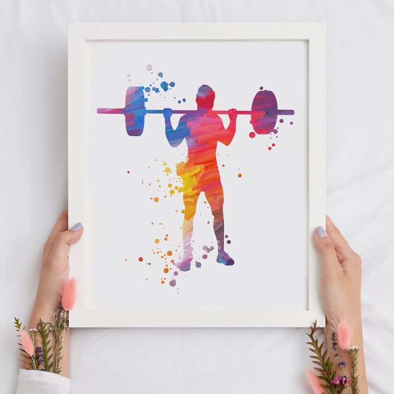 Deadlifter Poster Weightlifting Art Home Gym Art Print | Etsy