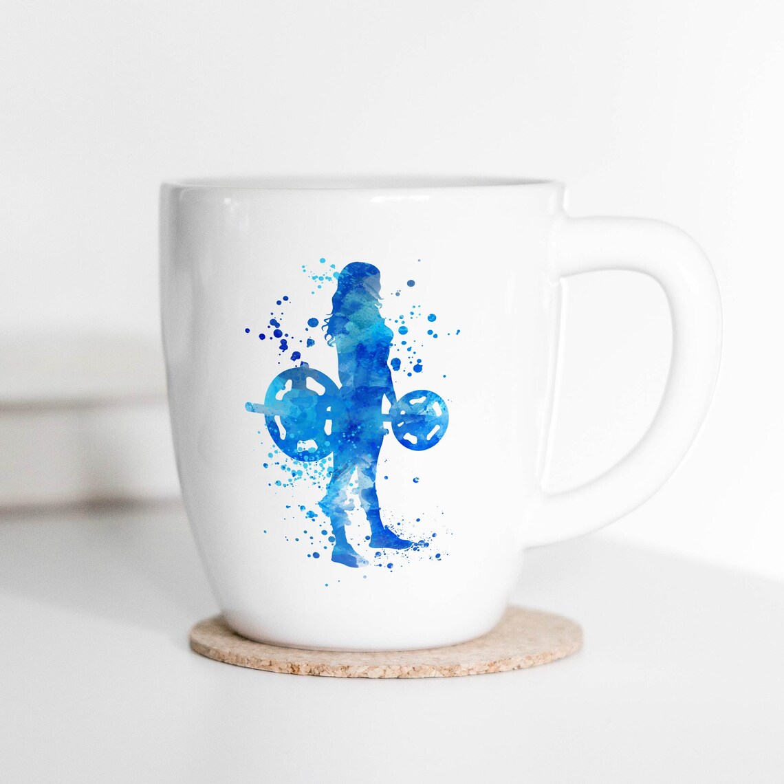 Workout Girl Print Barbell Art Weightlifting Art Gym Wall - Etsy UK