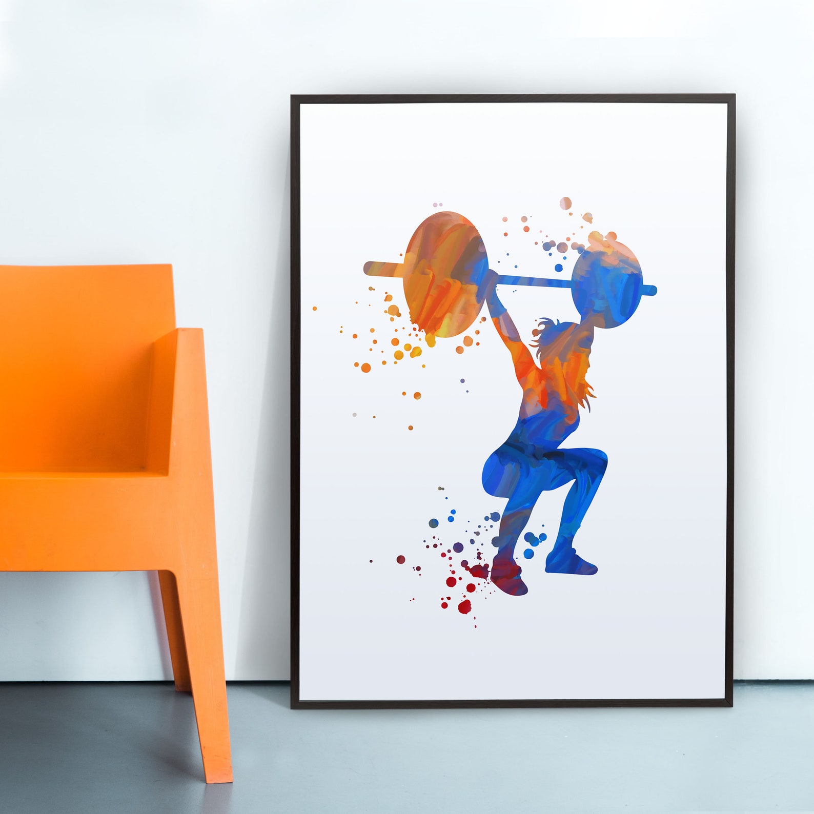 Woman Weightlifter Fitness Lady Deadlifting Girl Poster for - Etsy