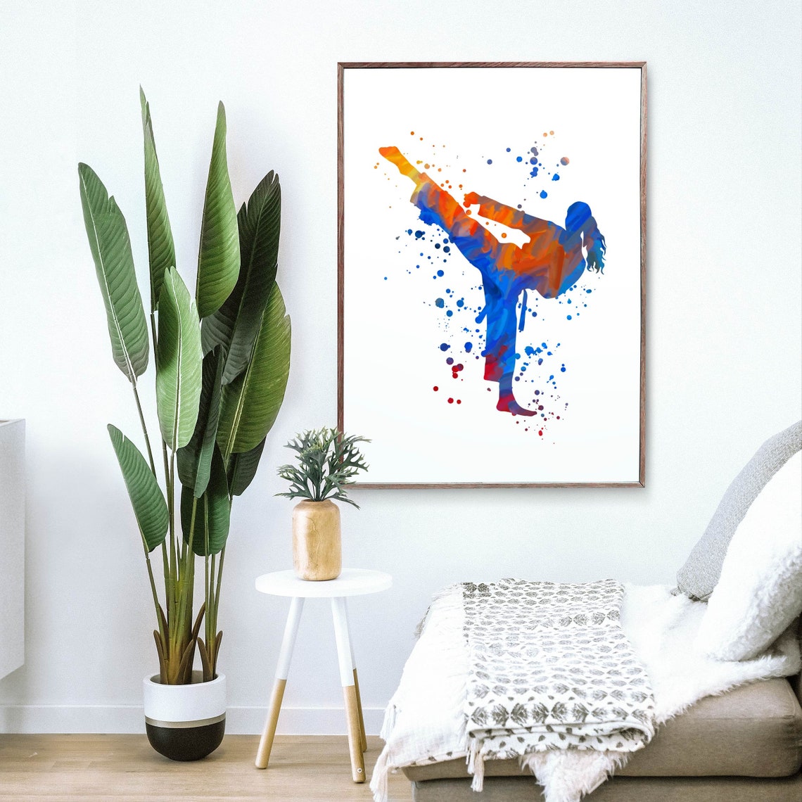 Girl Karate Print Taekwondo Prints Karate Gift Girl Karate - Etsy