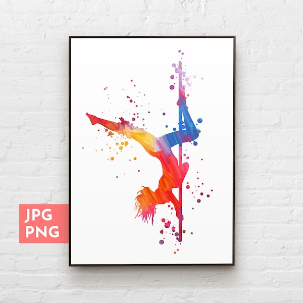 Pole Dance Art - Etsy