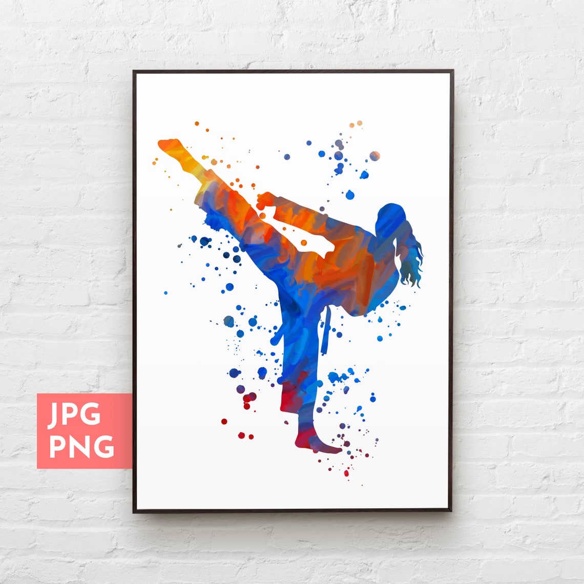 Girl Karate Print Taekwondo Prints Karate Gift Girl Karate - Etsy
