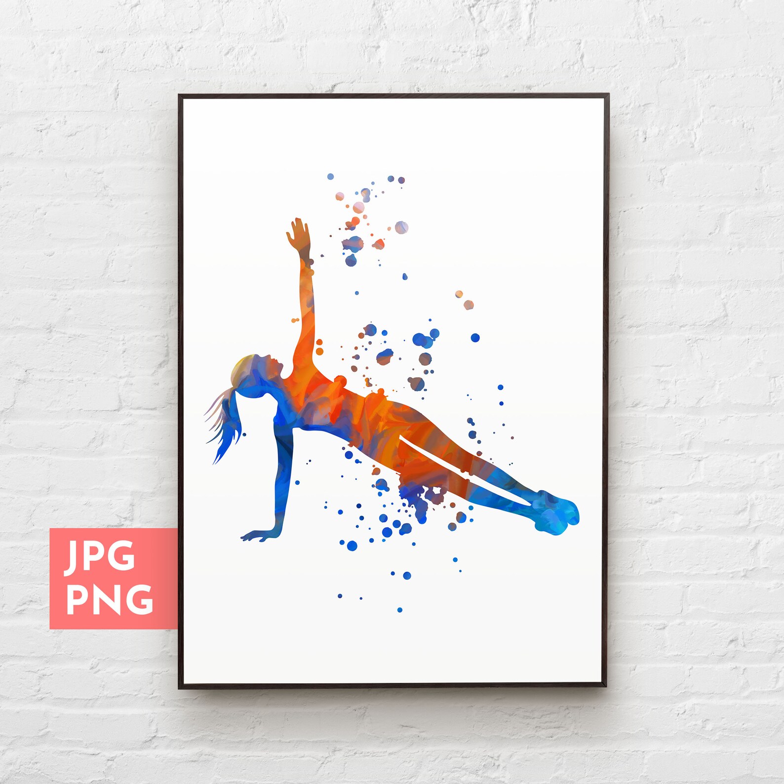 Fitness Girl Exercise, Printable Sport Decor, Sports Wall Art, Womens ...