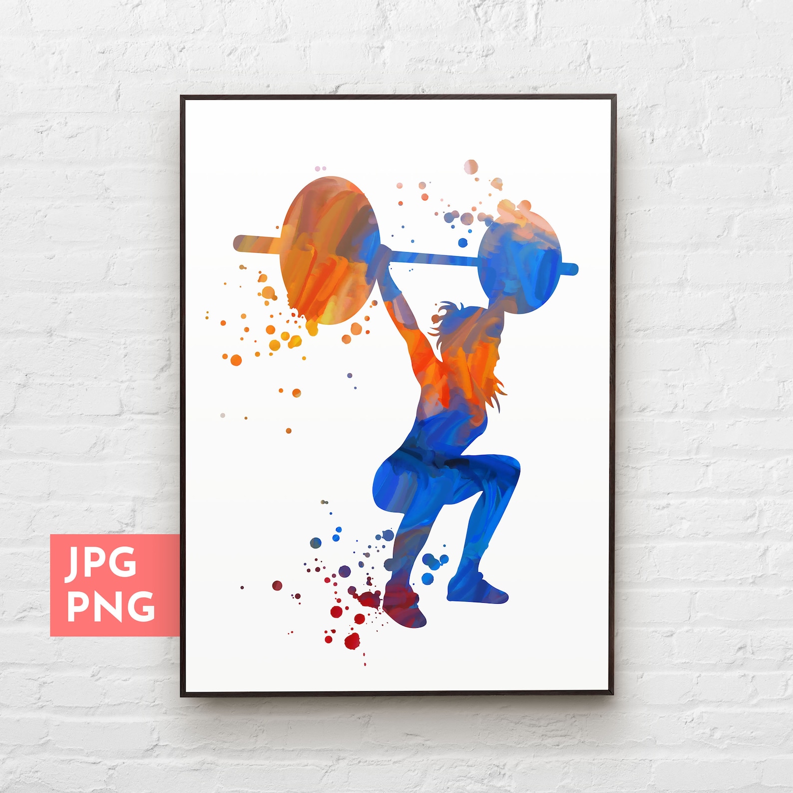 Woman Weightlifter Fitness Lady Deadlifting Girl Poster for - Etsy