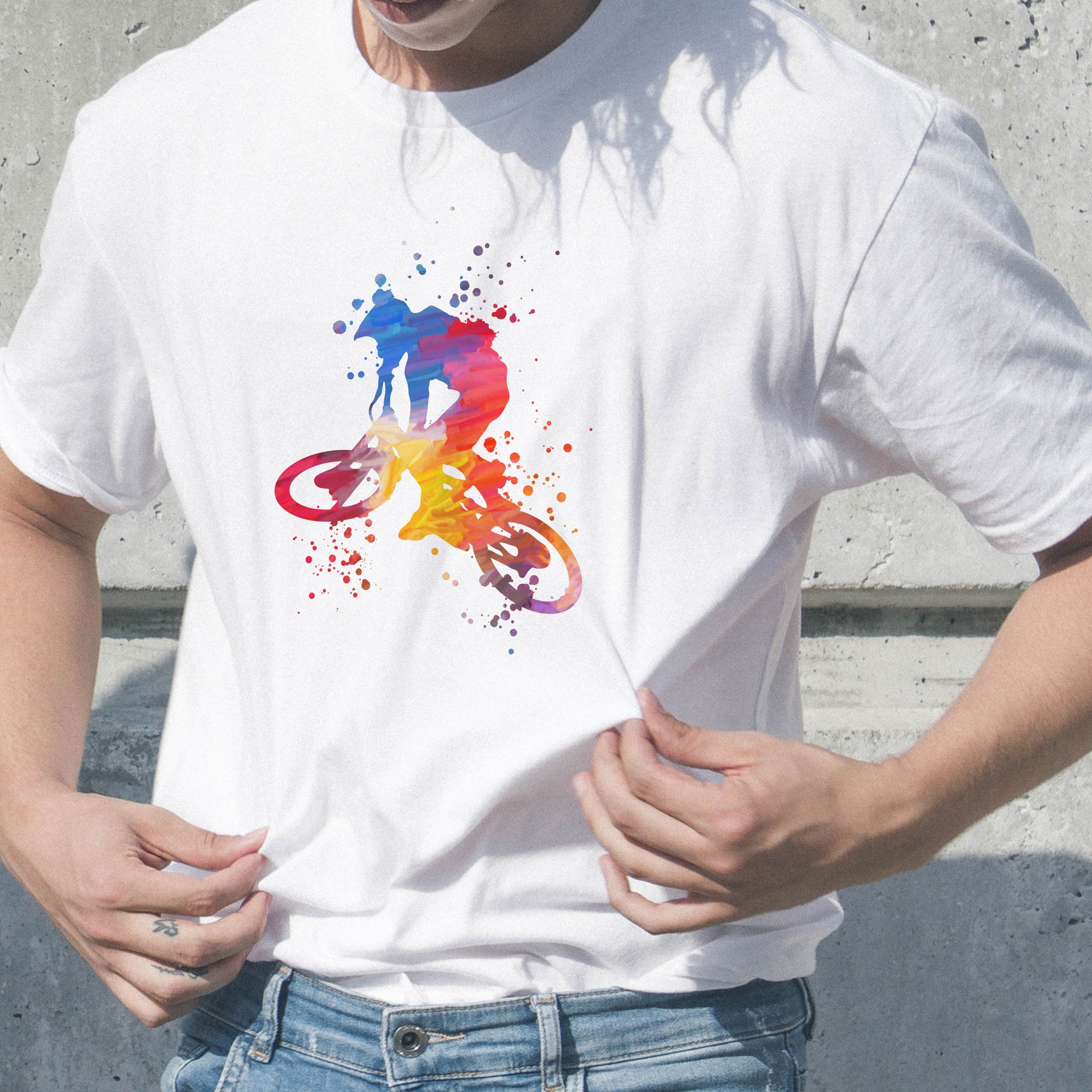 Cyclist racing art Cycling print Bike wall decor Biker | Etsy