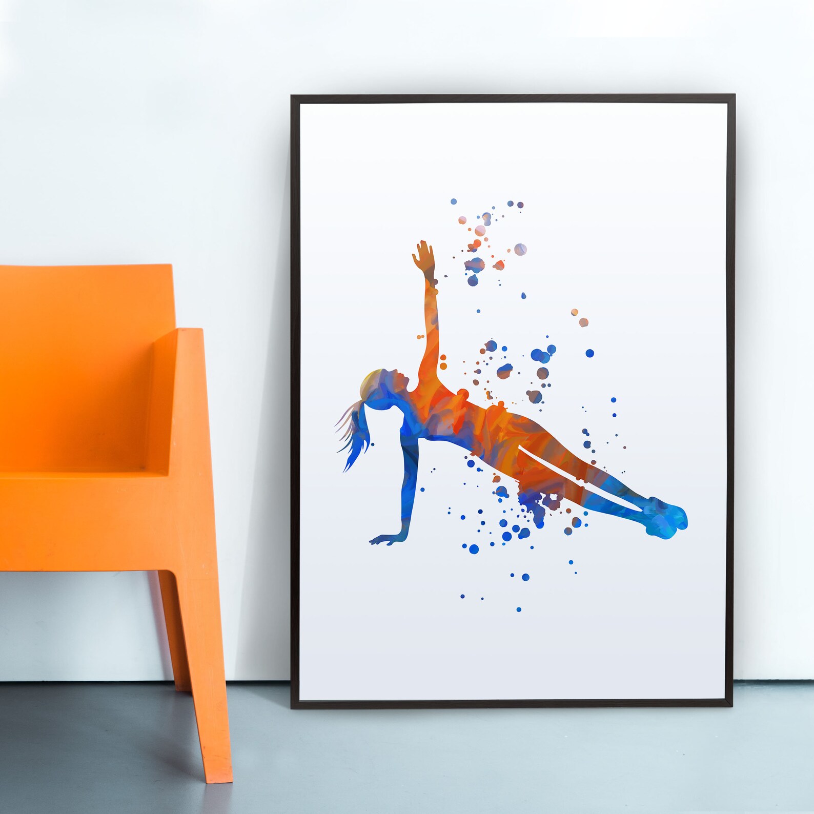 Fitness Girl Exercise Printable Sport Art Sports Wall Decor | Etsy