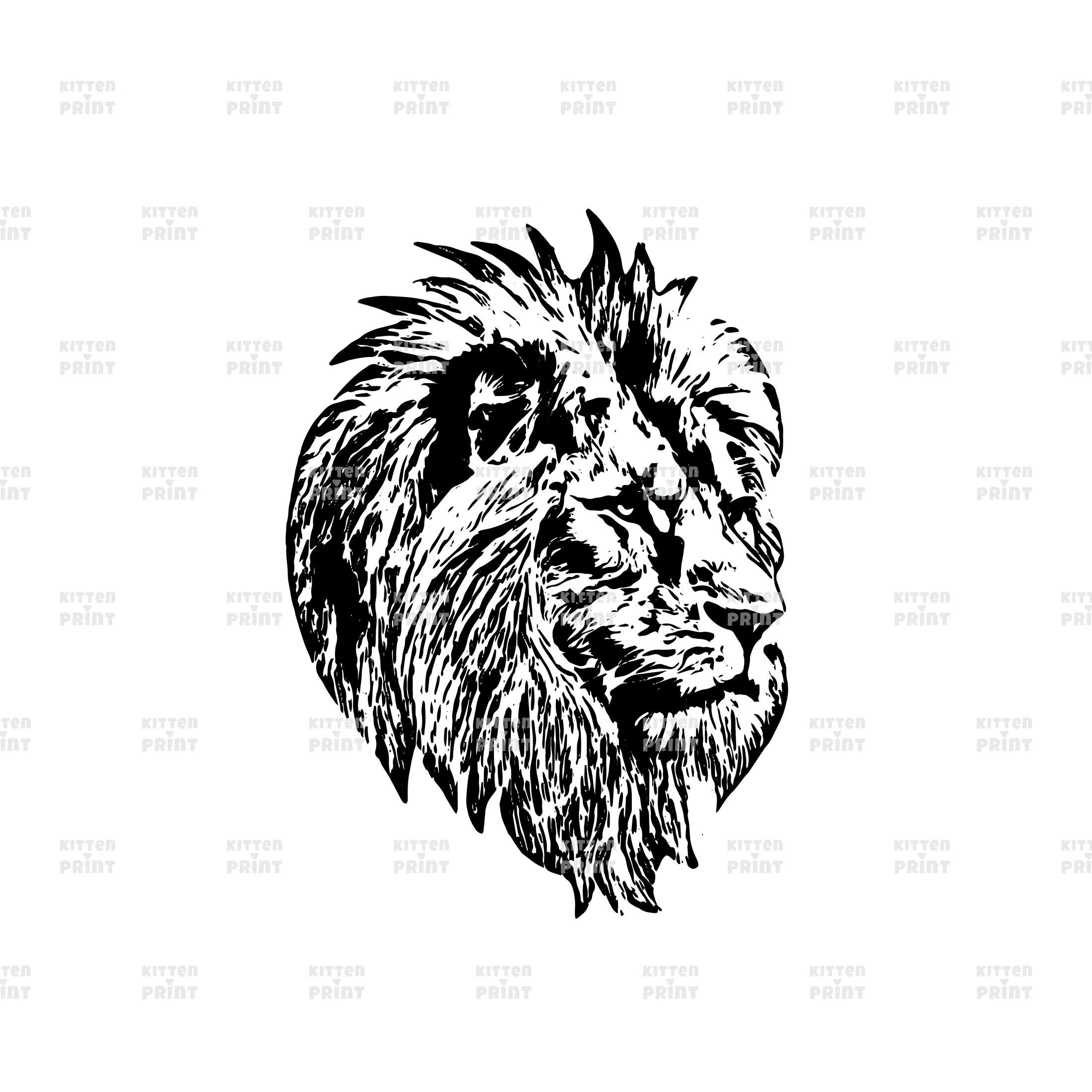 Lion Head SVG PNG Lion Clipart Safari Animal SVG File Lion | Etsy