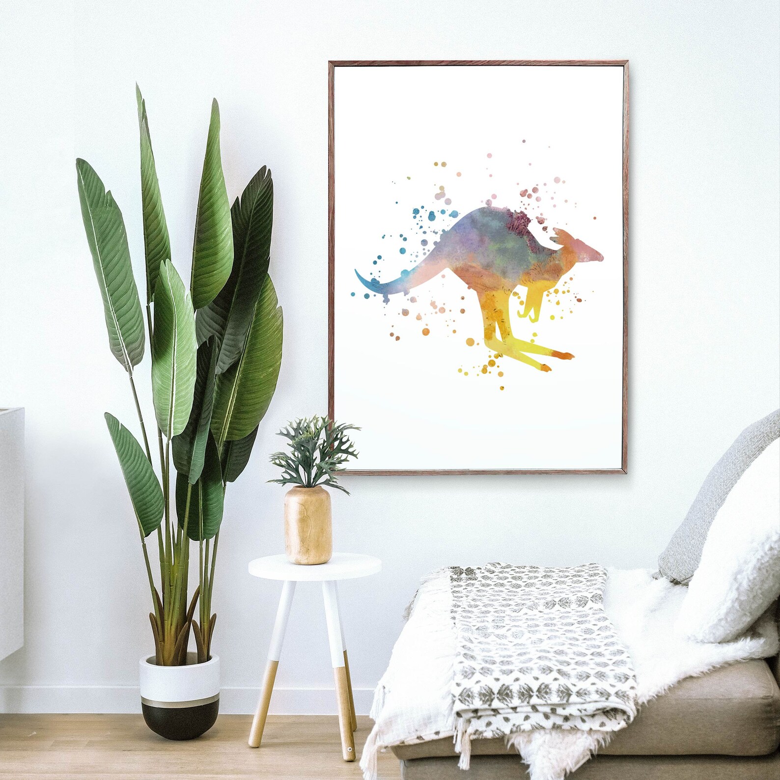 Kangaroo PNG Kangaroo wall decor Australian animals nursery | Etsy