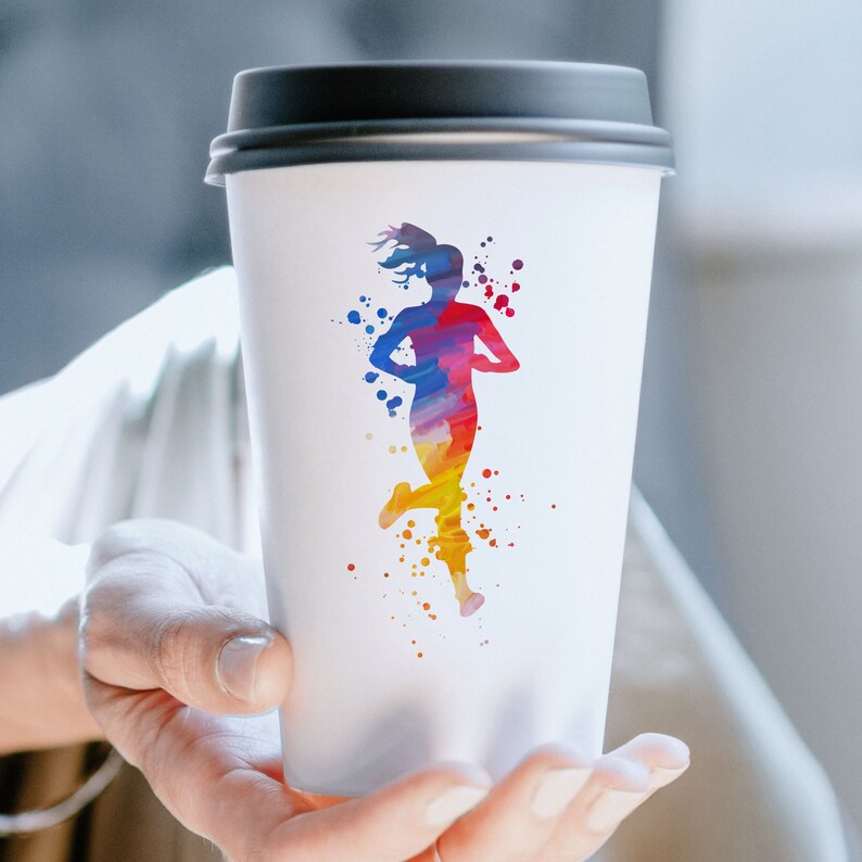 Runner Girl Wall Art Running Decor Runner Art Print - Etsy