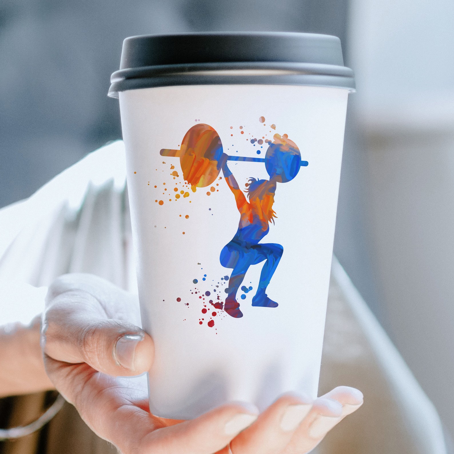 Woman Weightlifter Fitness Lady Deadlifting Girl Poster for | Etsy