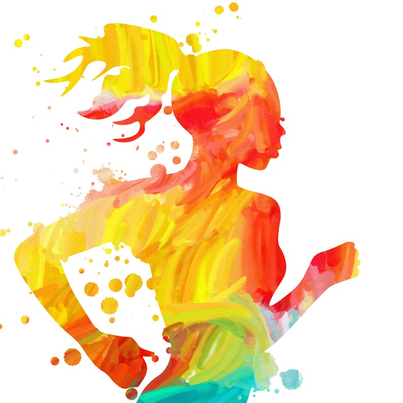 Runner Girl Wall Art Running Poster Printable Runner Gifts - Etsy