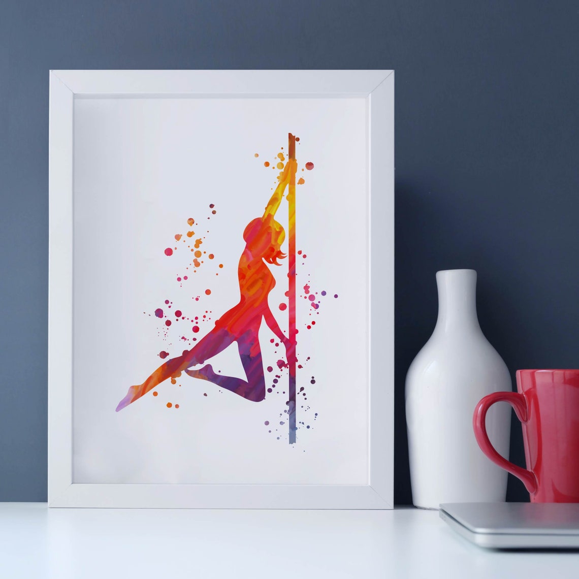 Pole Girl Art Print Dance Sport Art Pole Studio Decor Pole - Etsy