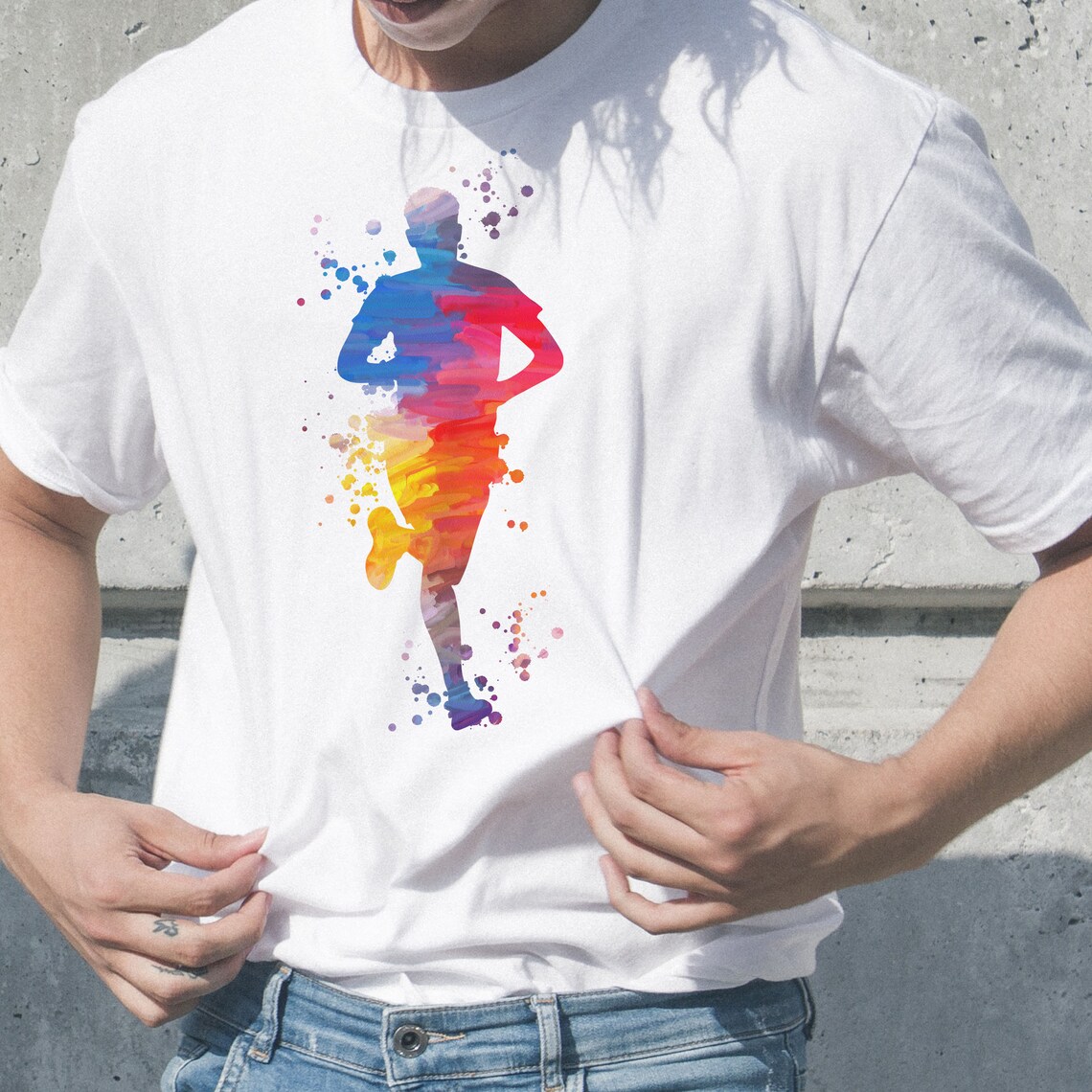 Running Man Wall Art Runner Poster Printable Runner Gifts - Etsy