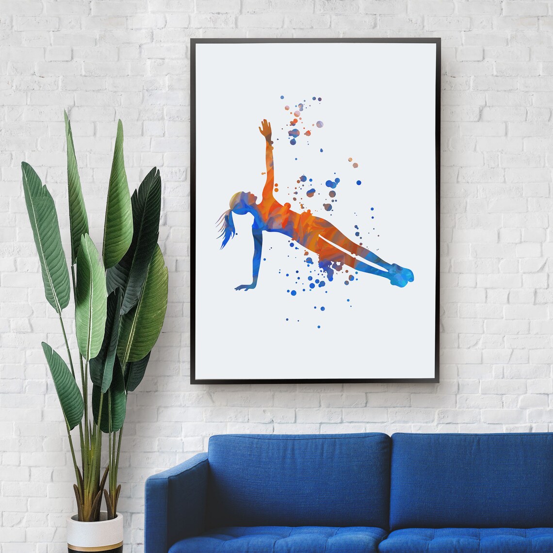 Fitness Girl Exercise Printable Sport Art Sports Wall Decor | Etsy