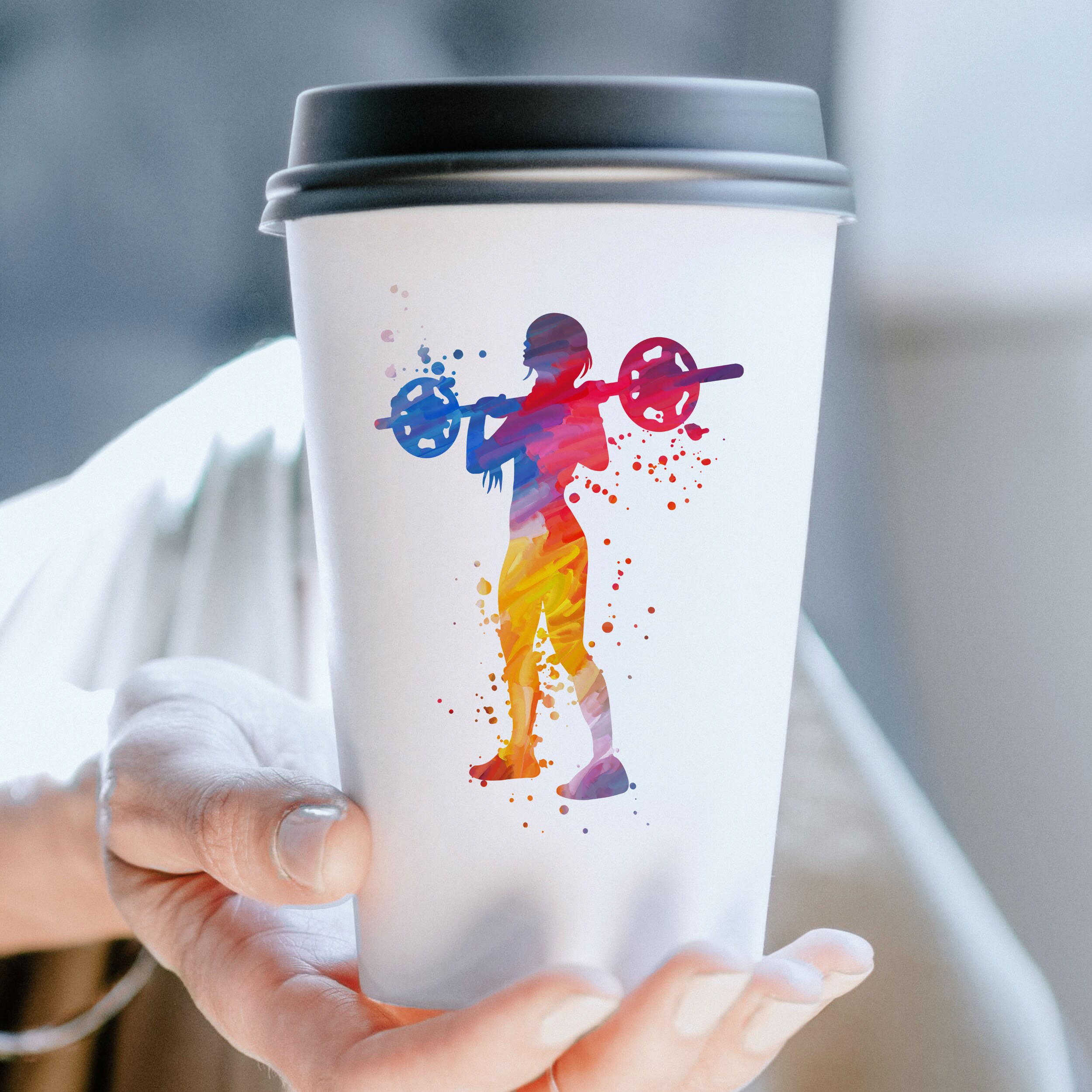 Weight Lifter Woman Gym Art Printable Sport Art | Etsy