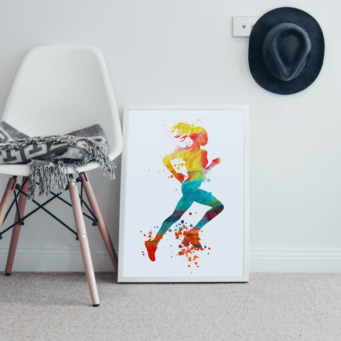 Runner Girl Wall Art Running Poster Printable Runner Gifts - Etsy