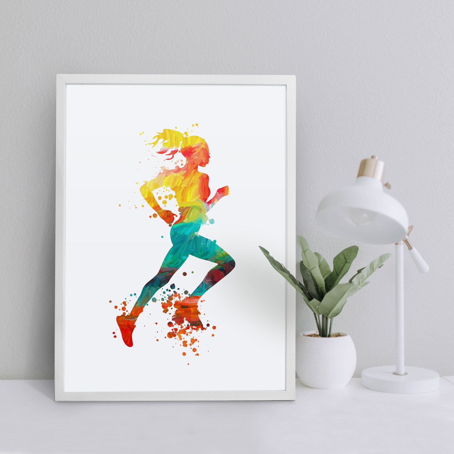 Runner Girl Wall Art Running Poster Printable Runner Gifts - Etsy