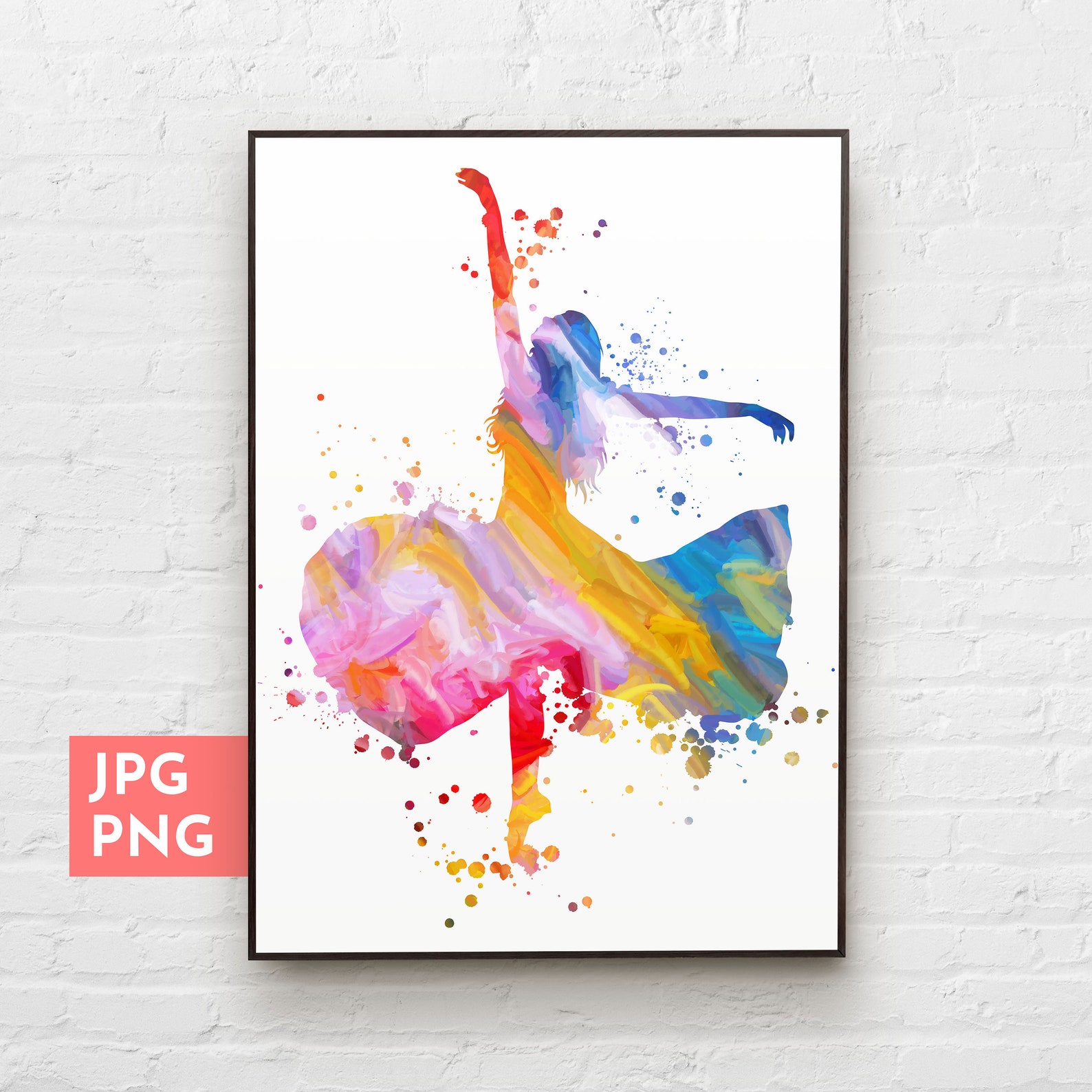 Dance Girl Print Dance Printable Wall Art Dance Studio - Etsy