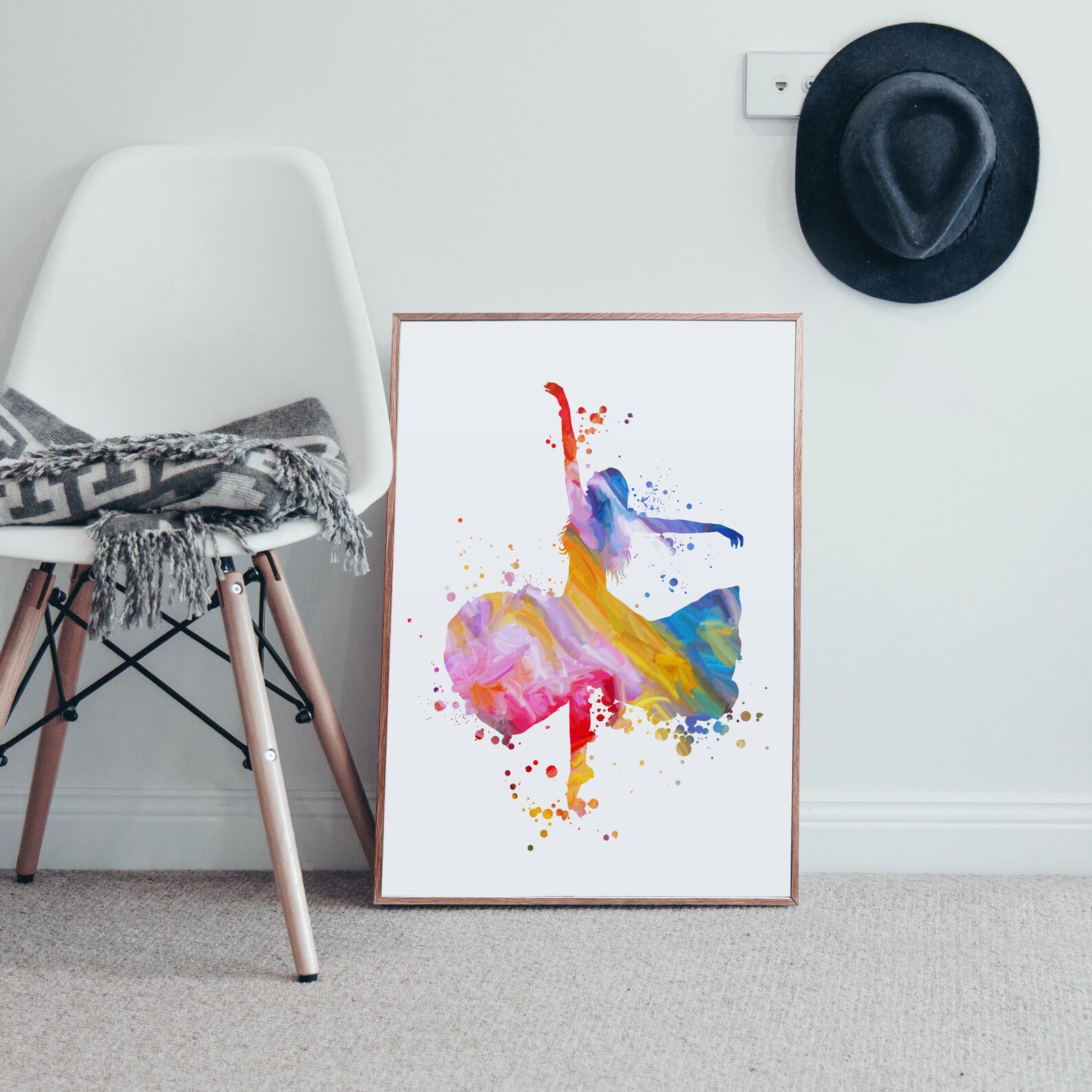 Dance Girl Print Dance Printable Wall Art Dance Studio - Etsy