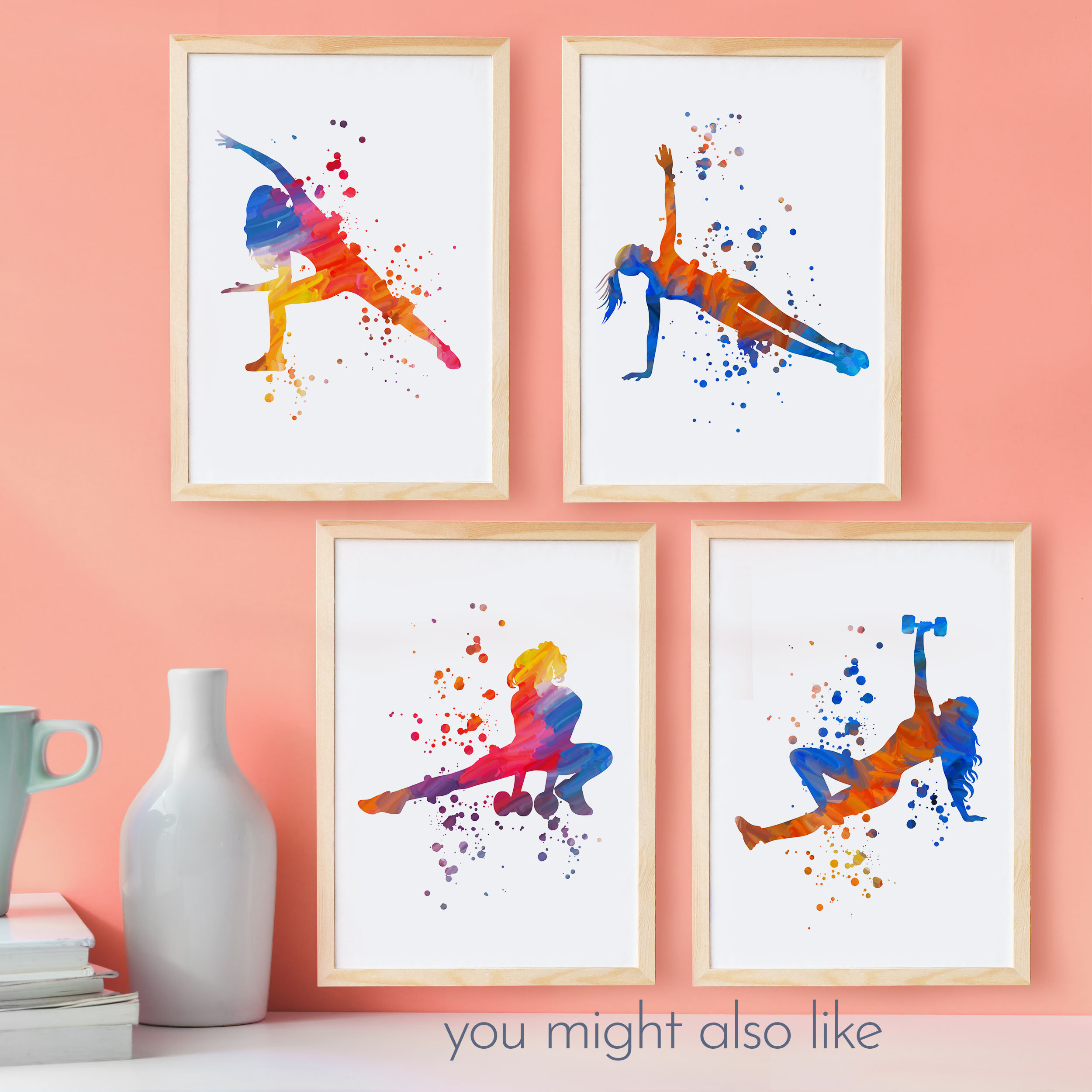 Fitness Girl Exercise Printable Sport Decor Sports Wall Art - Etsy