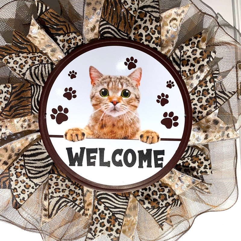Cat Wreath - Etsy