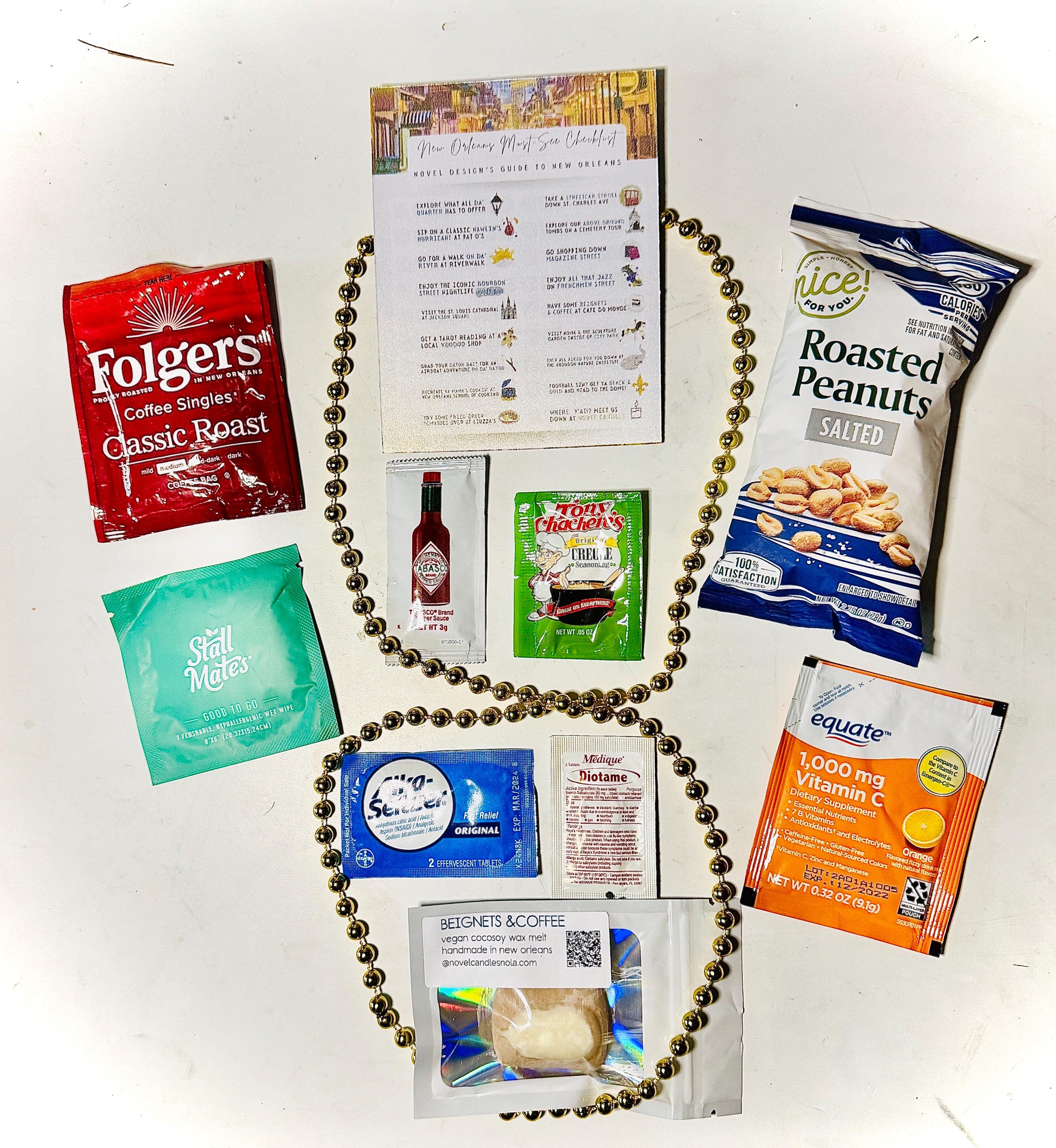 Mardi Gras Gift Basket: New Orleans Survival Kit With Masquerade Mask ...