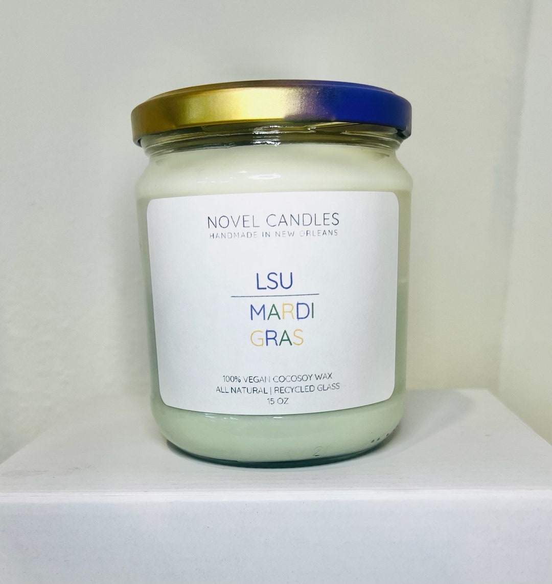 LSU Scented Candle Fighting Tigers Baton Rouge NFL Football Handmade in ...