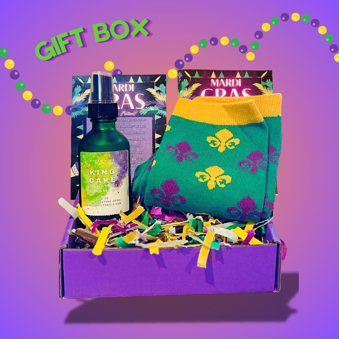 Mardi Gras Gift Basket: New Orleans Survival Kit With Masquerade Mask ...