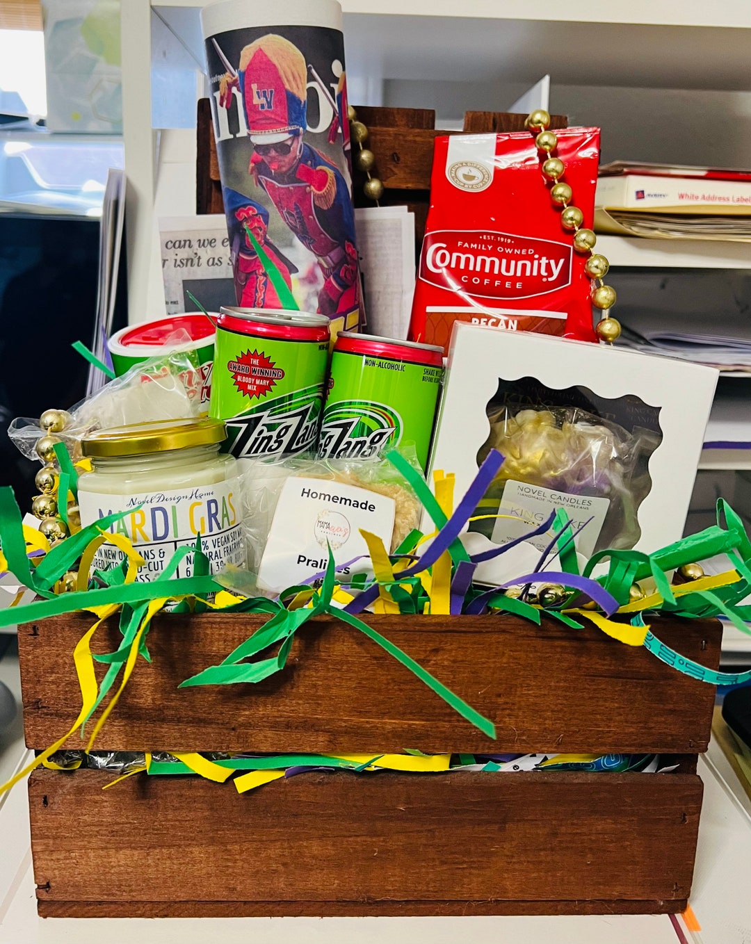 MARDI GRAS Survival Kit | Gift Basket | Handmade in New Orleans ...