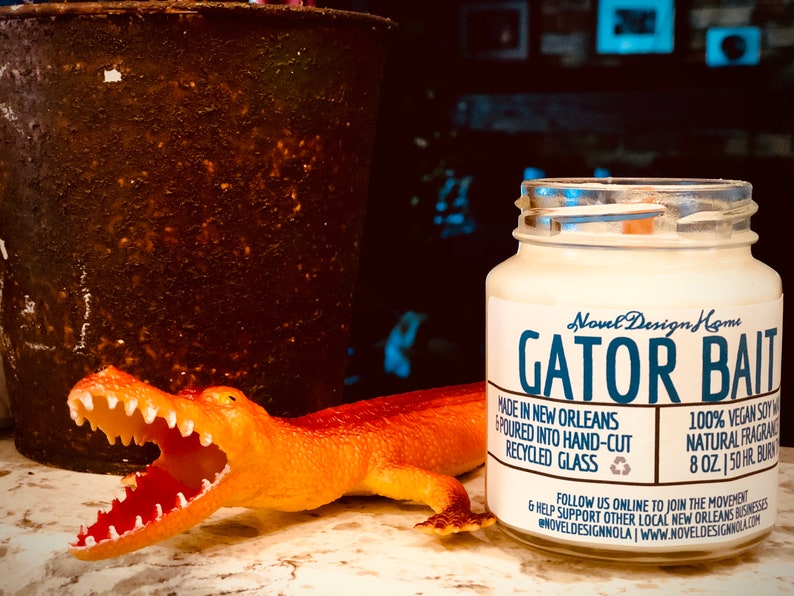 Gator Bait S'mores Scented Candle: New Orleans Marshmallow Petrichor - Etsy