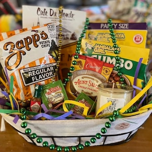 MARDI GRAS Survival Kit Gift Basket Handmade in New Orleans Louisiana ...