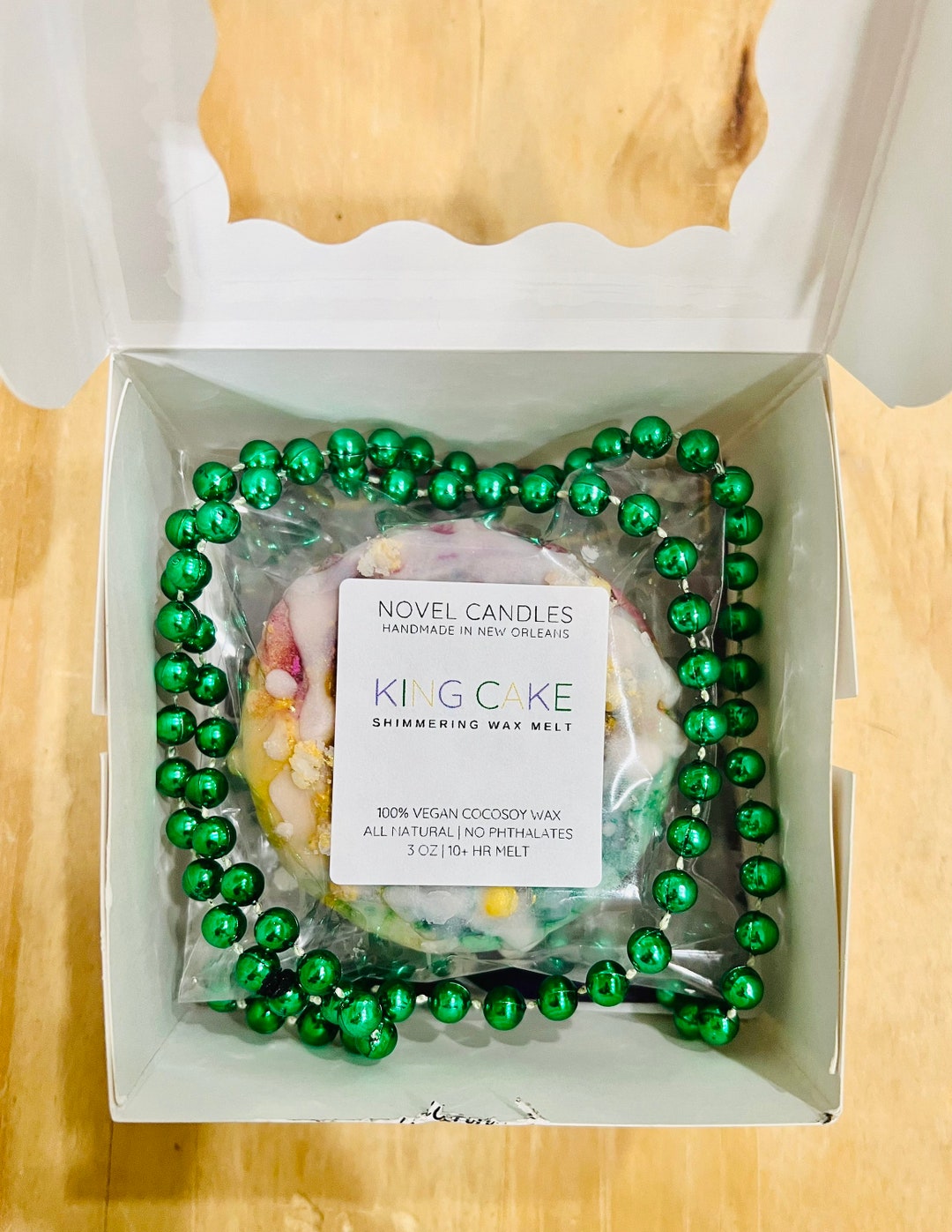 King Cake Wax Melt: Shimmering Cocosoy, Mardi Gras Scent - Etsy