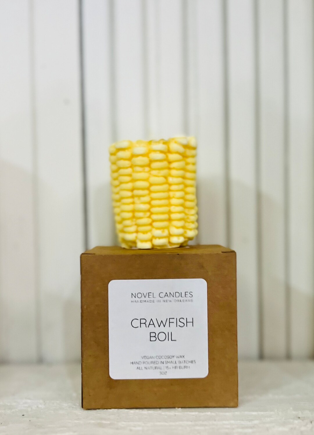 CORN CANDLE Taper Candle Pillar Candle Shimmering Candle Melting Butter ...