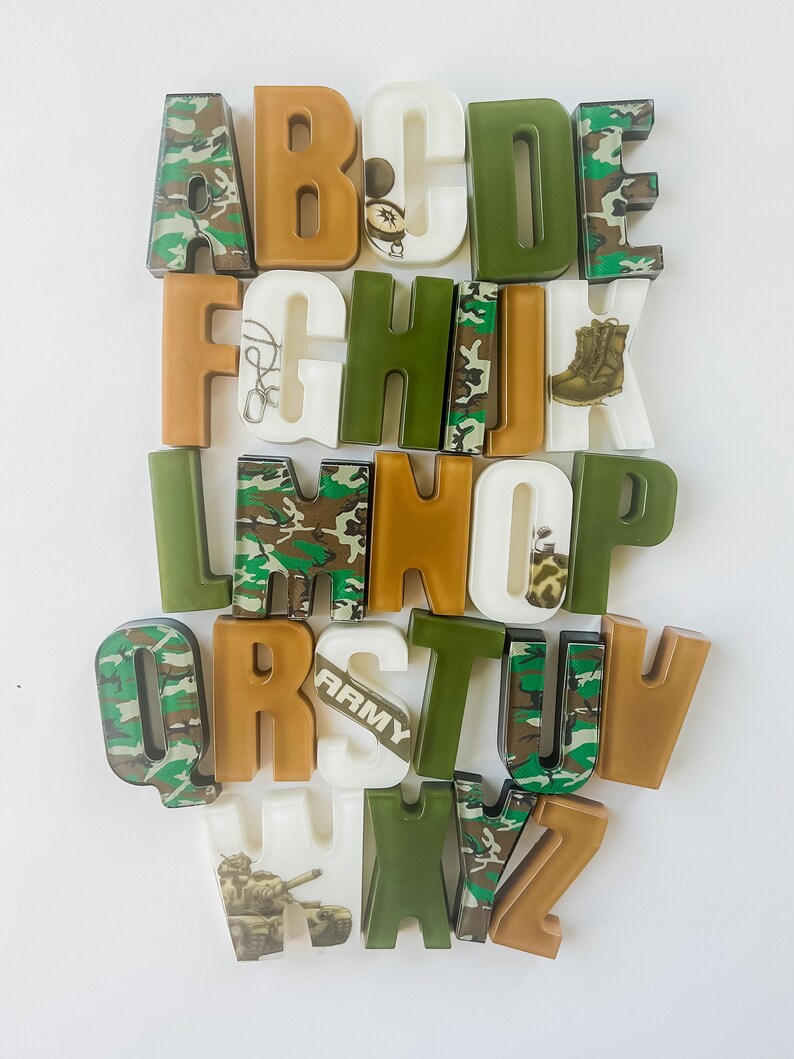 Army Alphabet Set - Etsy