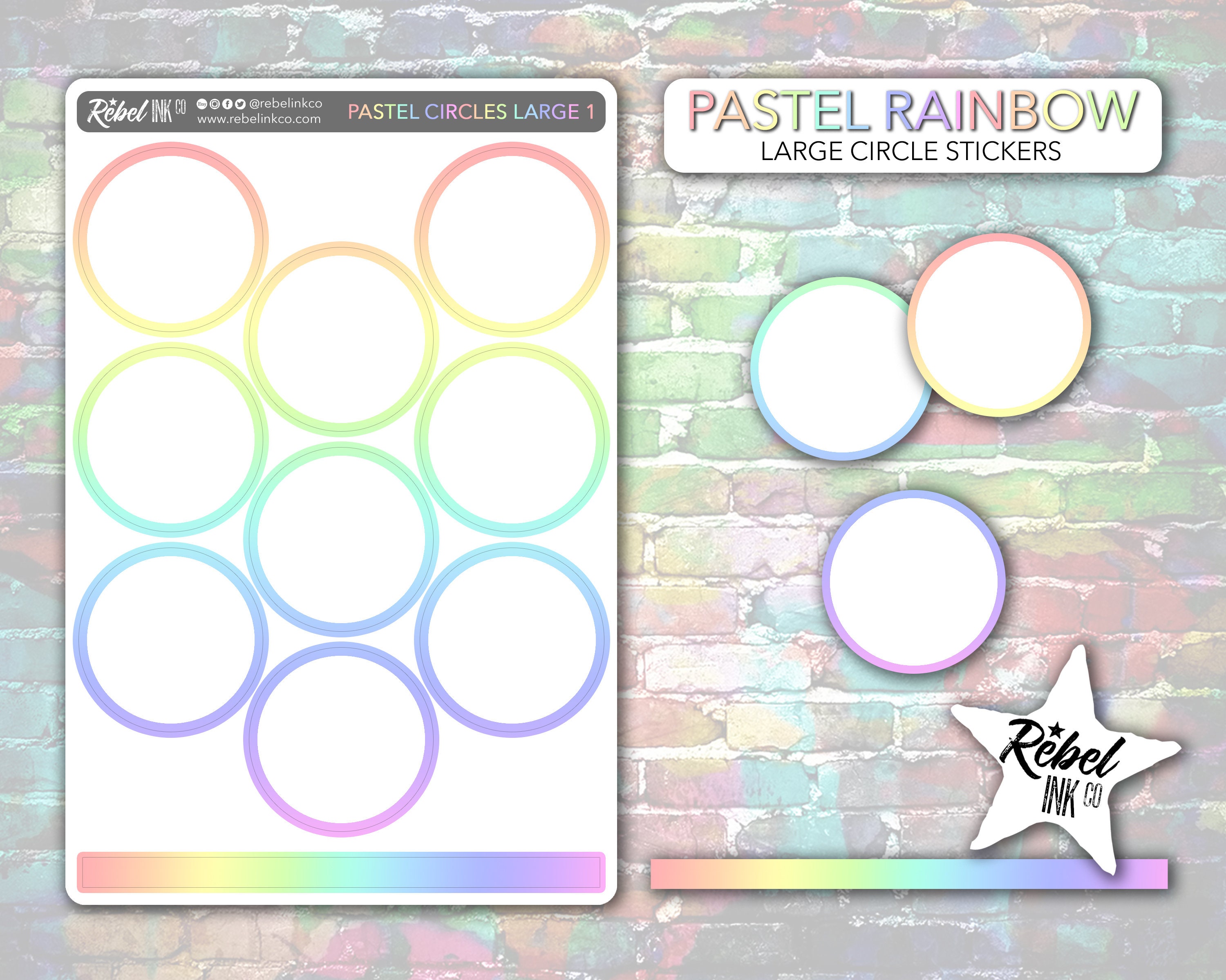 Large Dot Stickers for Planners Minimal and Functional Stickers Shape ...