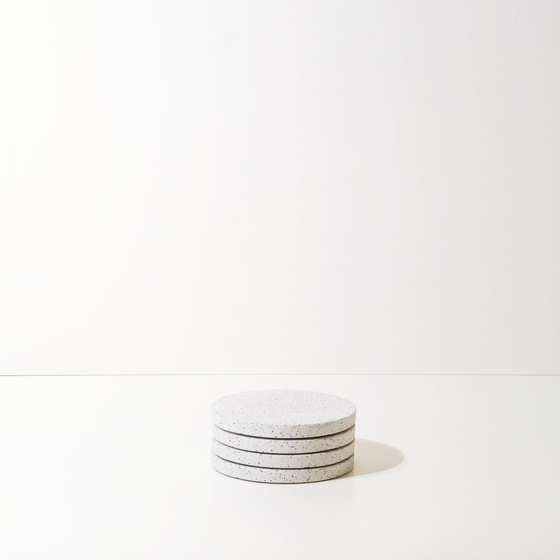 Concrete Coaster Set Minimal Coasters Set of 4 or 2 - Etsy