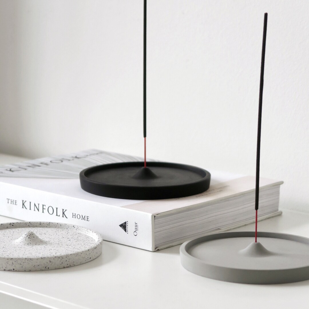 Concrete Incense Holder | Modern Incense Burner | Minimalist Scandi ...